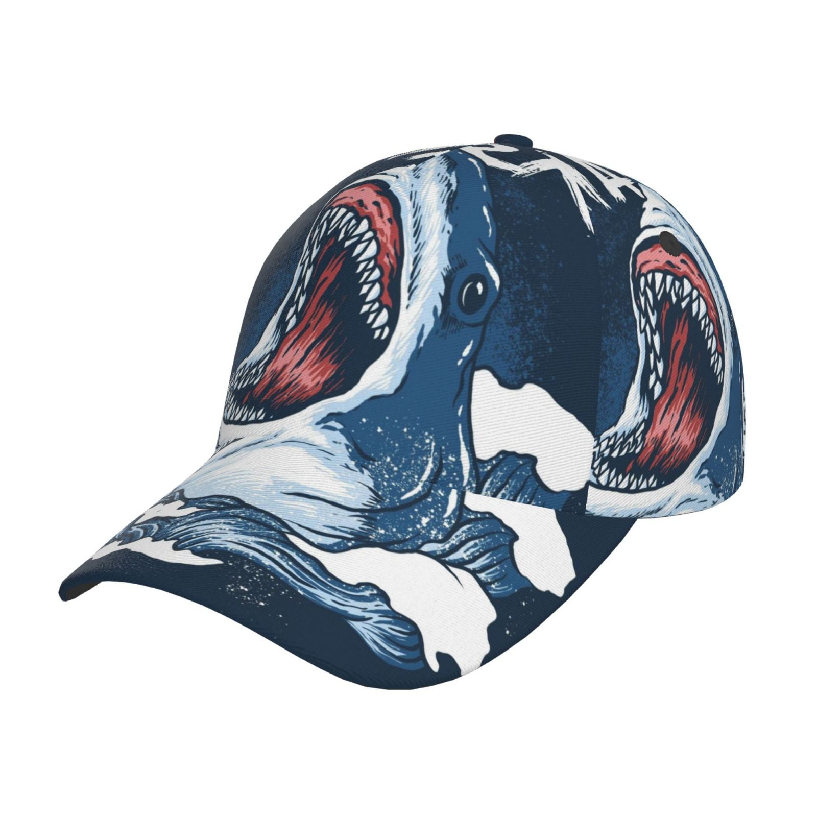 Adobk Shark Baseball Cap Golf Dad Hat Adjustable Original Classic Low ...