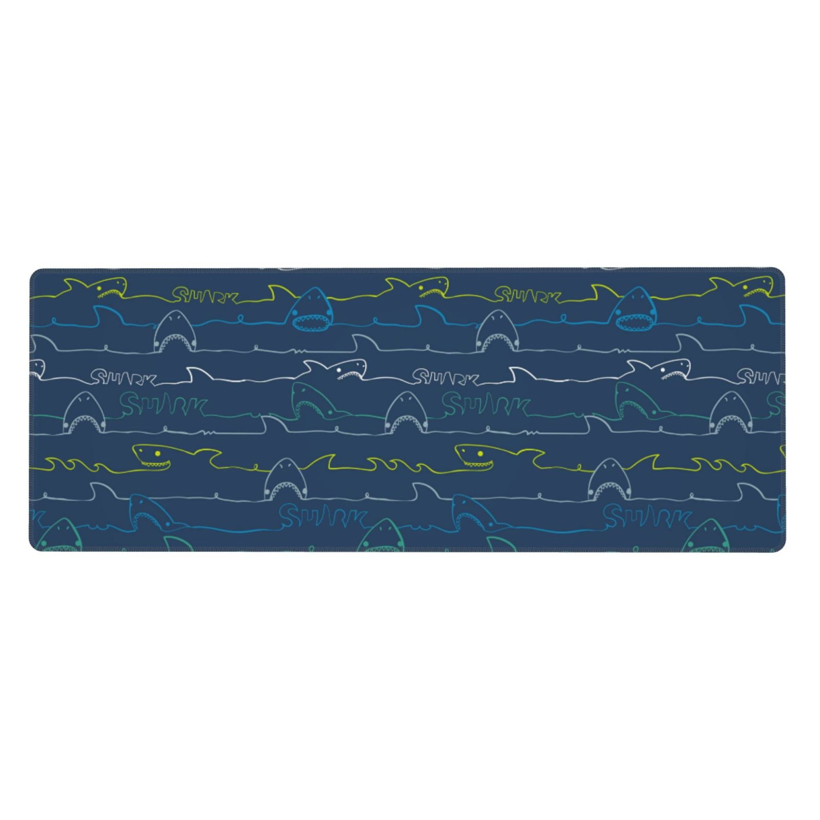 Adobk Shark Large Gaming Mouse Pad,31.5 X 11.8 In Mouse Mat Desk Pad ...