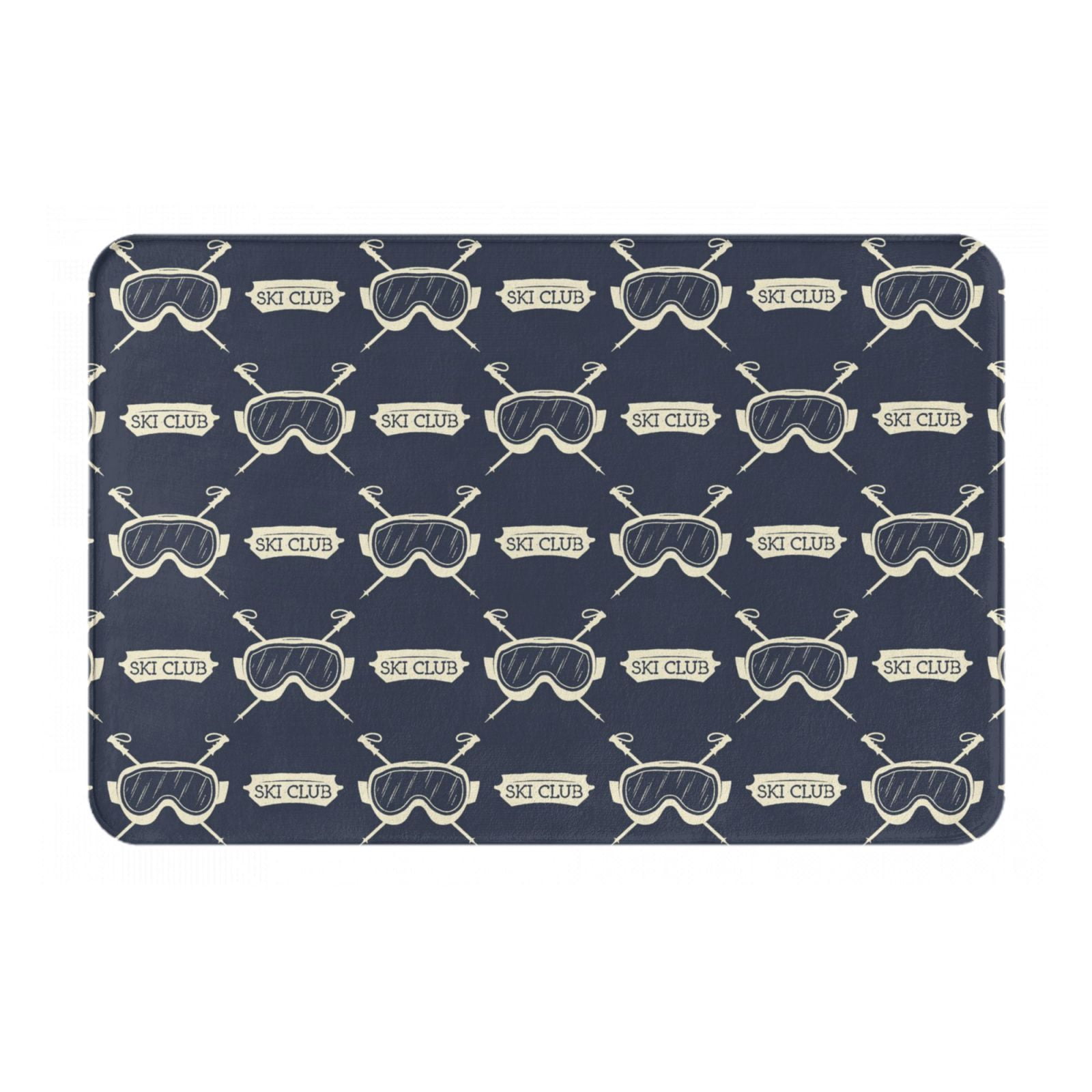 Adobk Ski Goggles Vintage Print Rugs Mats Door Mat Outdoor Doormat ...