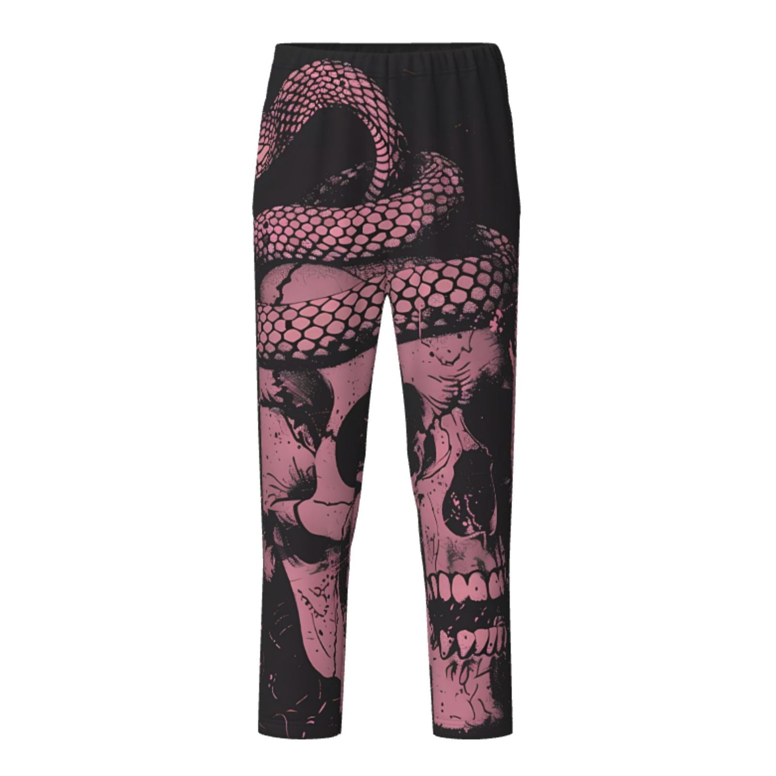 Adobk Skull and Snake Art Print Teenagers' Pajama Pants Pajama Pants ...