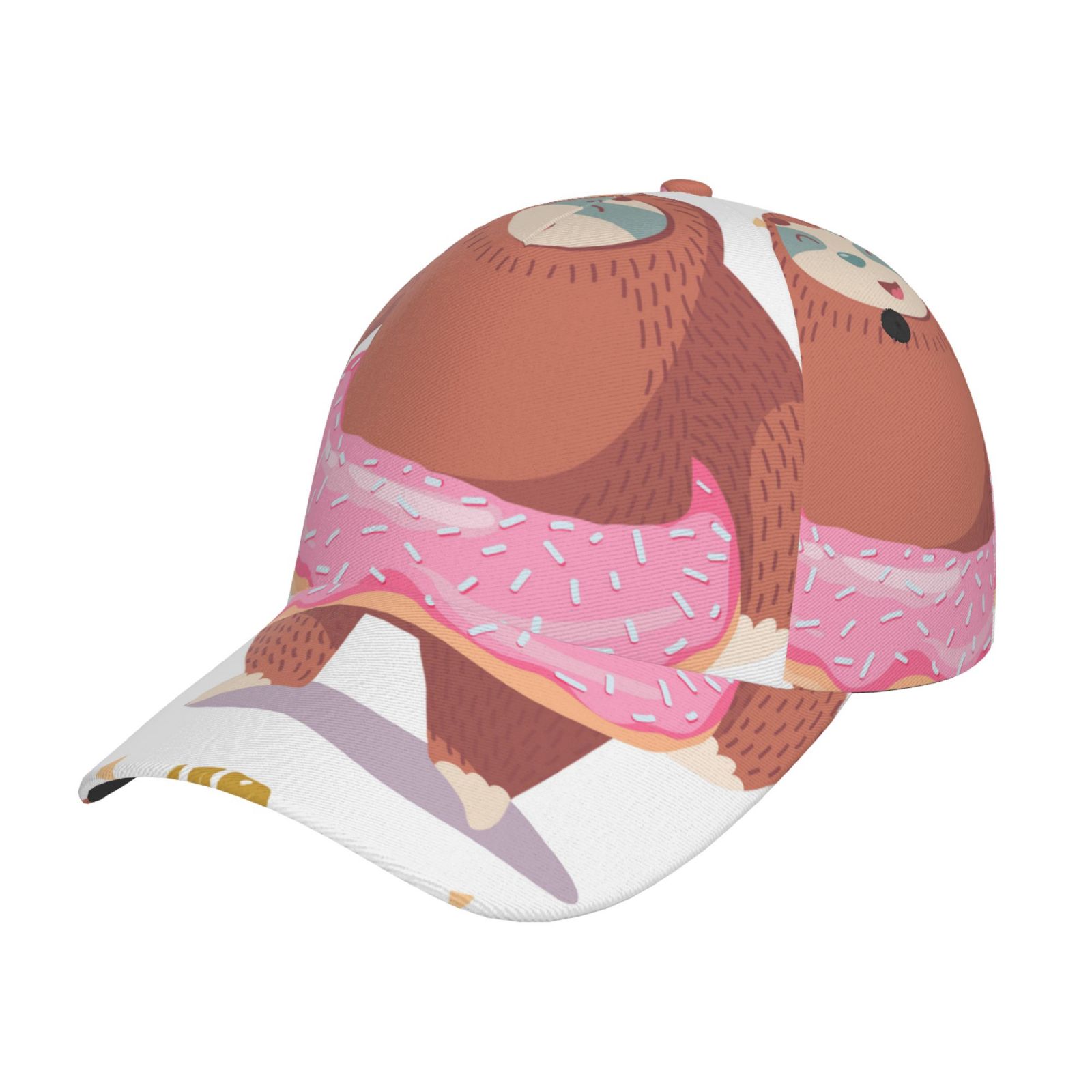 Adobk Sloth With Donuts1 Baseball Cap Golf Dad Hat Adjustable Original ...