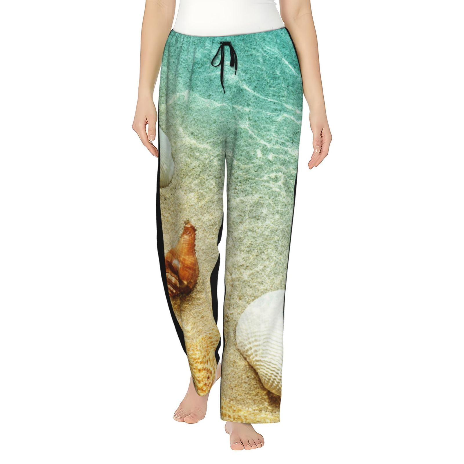 Adobk Starfish And Seashell On The Beach Print Women Comfy Casual ...