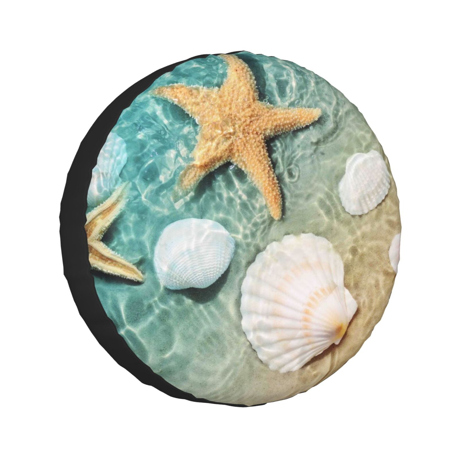 Adobk Starfish And Seashell On The Summer Beach Spare Tire Wheel Cover ...
