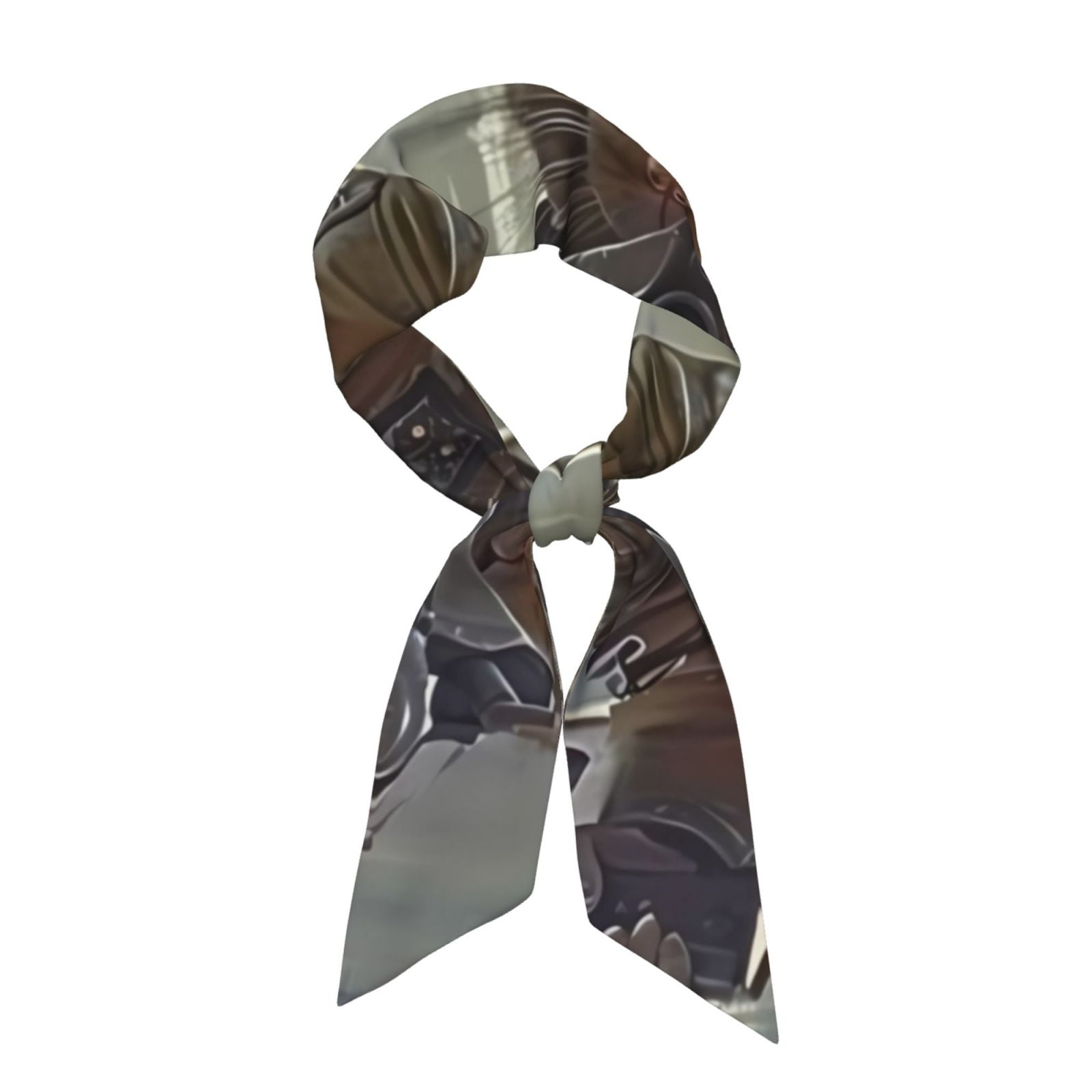 Adobk Steampunk Space Mice Warriors Print Silk Neck Scarf Printed ...