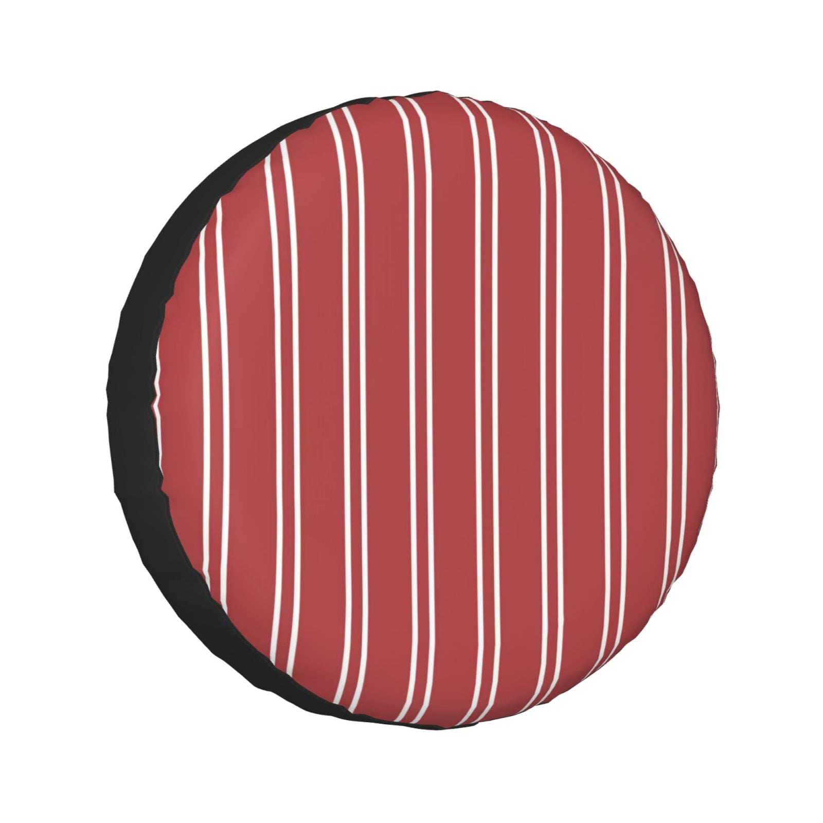 Adobk Stripes Red White Spare Tire Wheel Cover For Car Truck Suv Camper ...