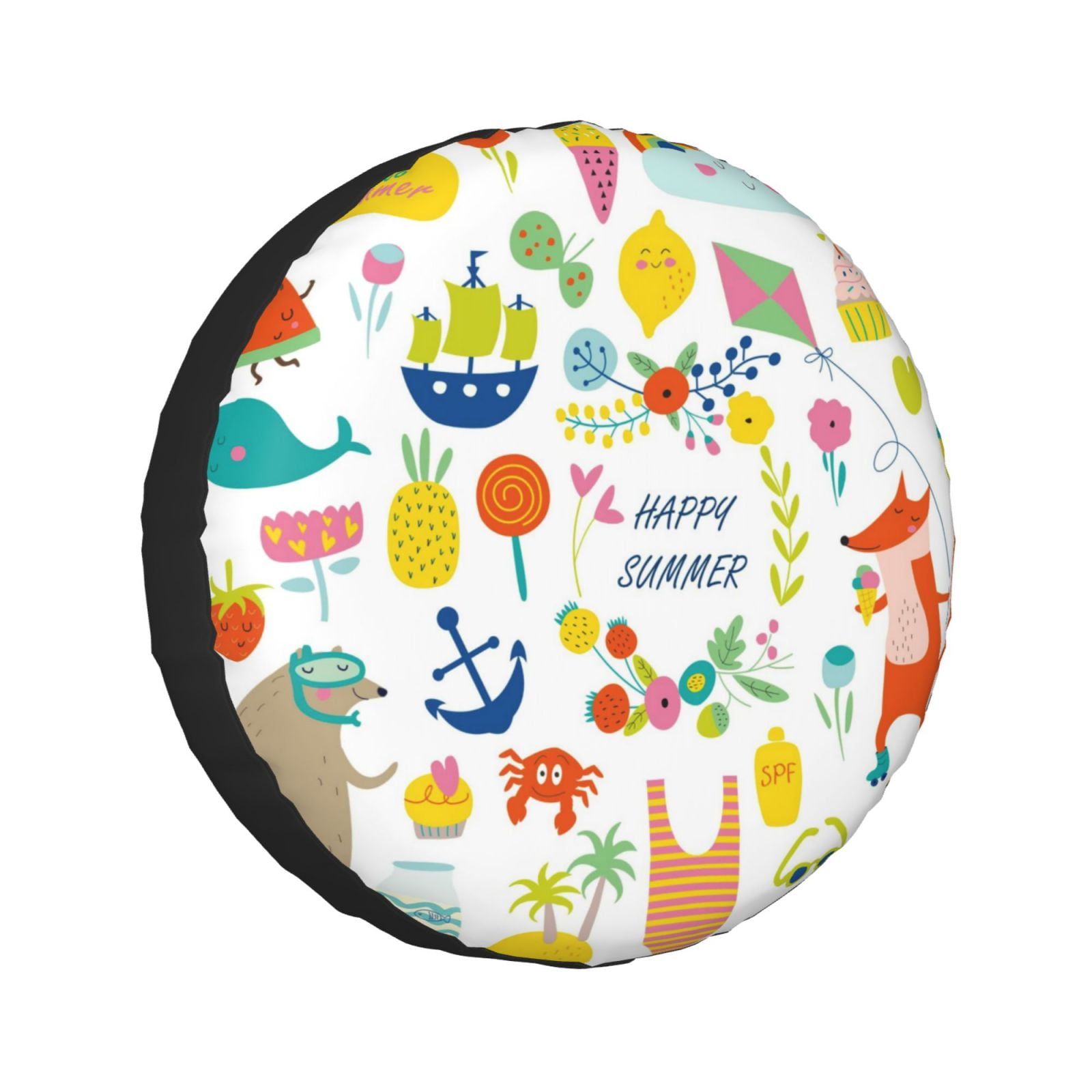 Adobk Summer Animal Spare Tire Wheel Cover For Car Truck Suv Camper ...