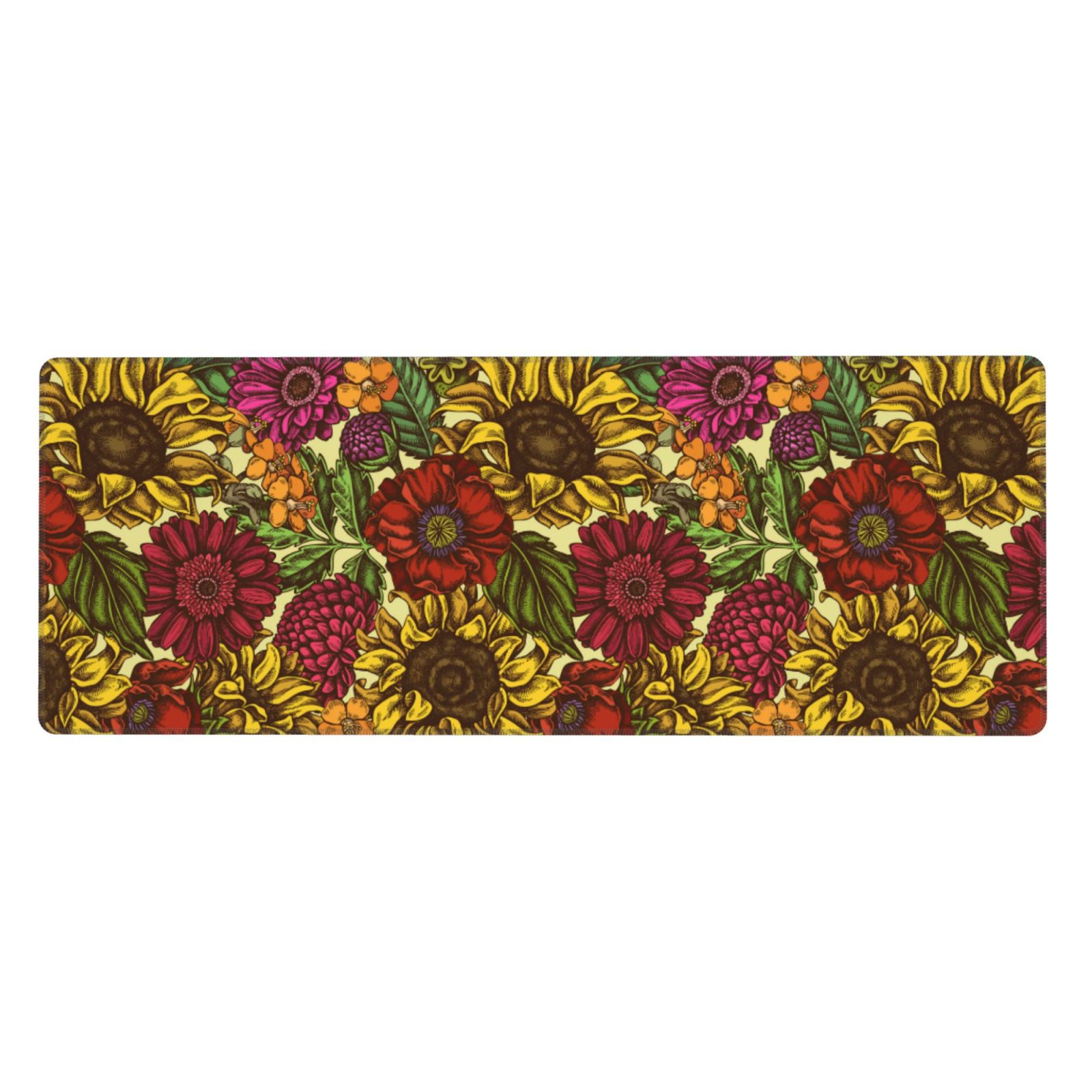 Adobk Sunflower Large Gaming Mouse Pad,31.5 X 11.8 In Mouse Mat Desk ...