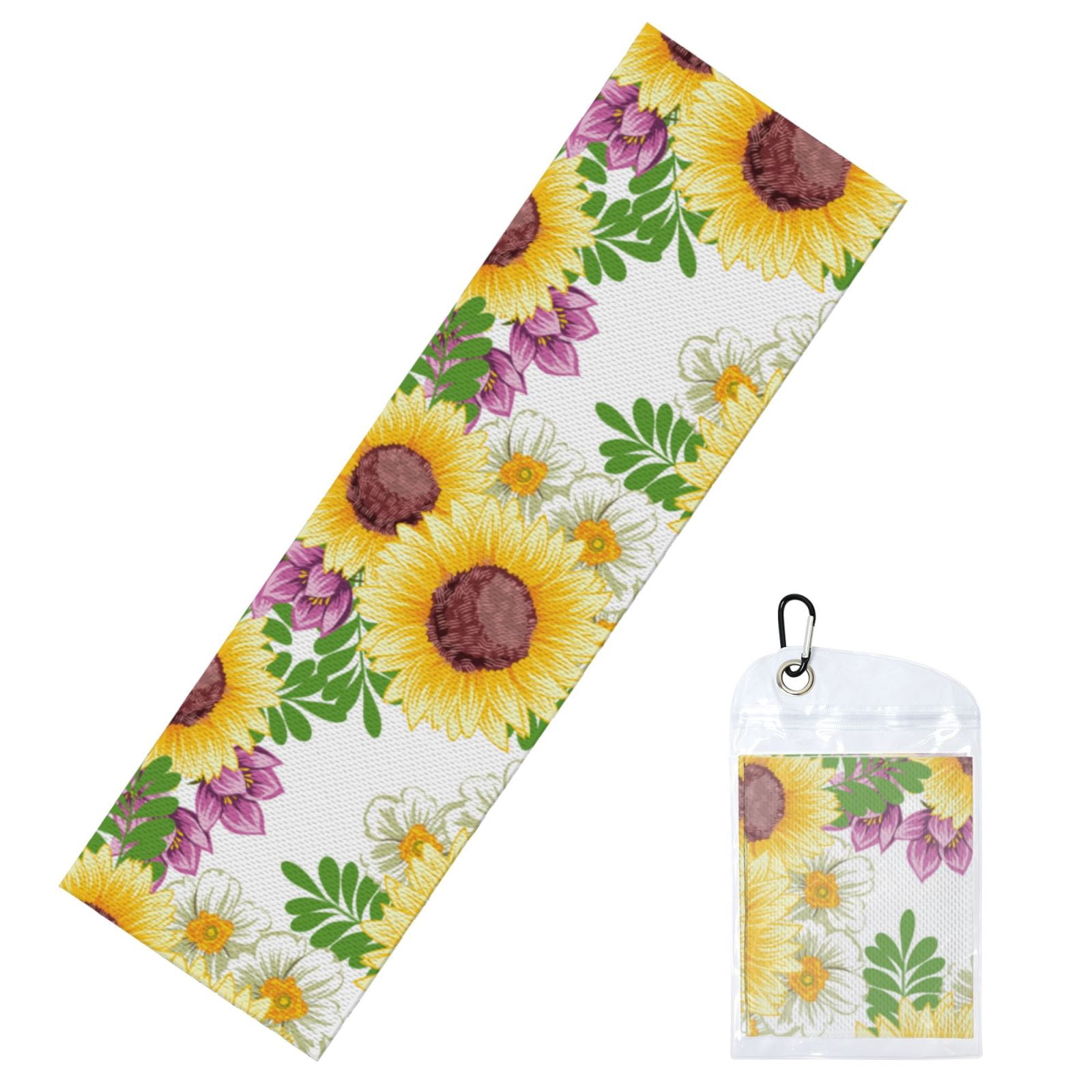 Adobk Sunflowers Print Cold Exercise Towel 12x40 in Ice Towel Soft ...