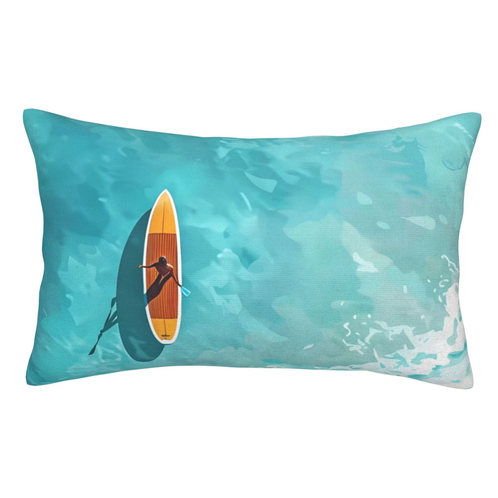 Adobk Tranquil Ocean Canoe Journey Print Pillow Cases Standard Size,Pillowcases with Envelopeand ...
