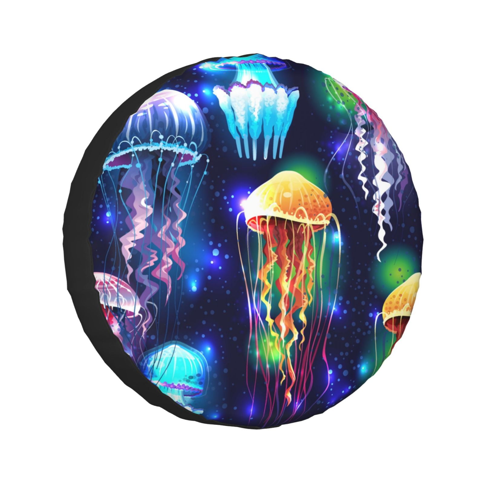 Adobk Transparent Jellyfishes Spare Tire Wheel Cover For Car Truck Suv ...