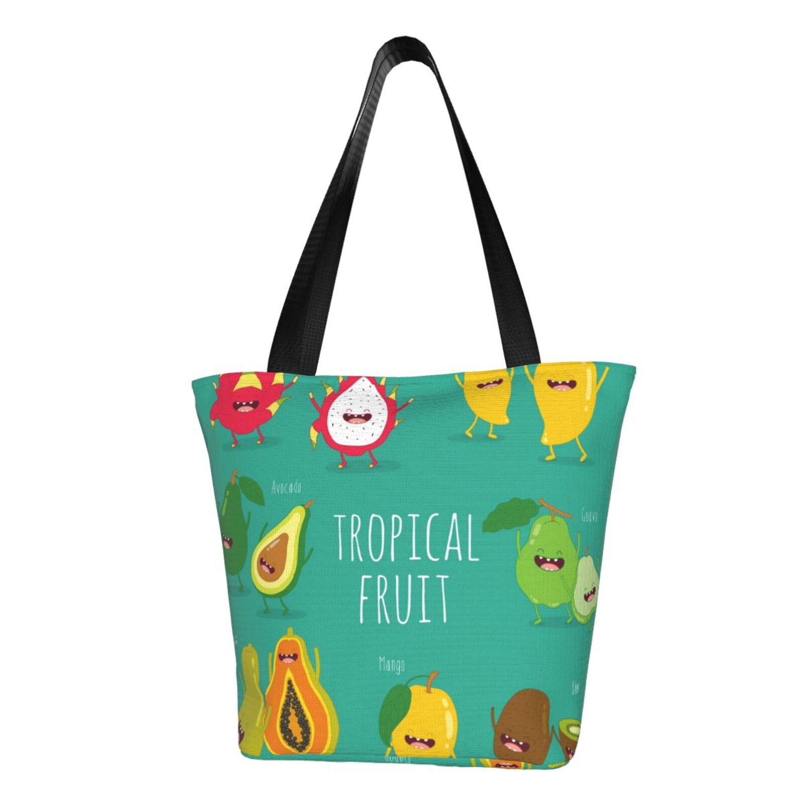 Adobk Tropical Fruit Canvas Tote Bag Vintage Tote Bag Shopping Bags ...