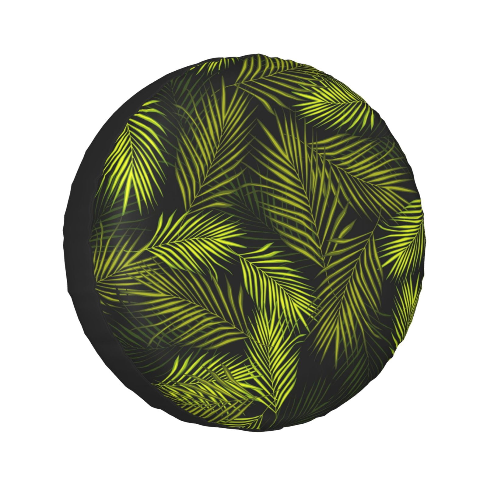 Adobk Tropical Palm Leaves Fern Leaf Spare Tire Wheel Cover For Car ...