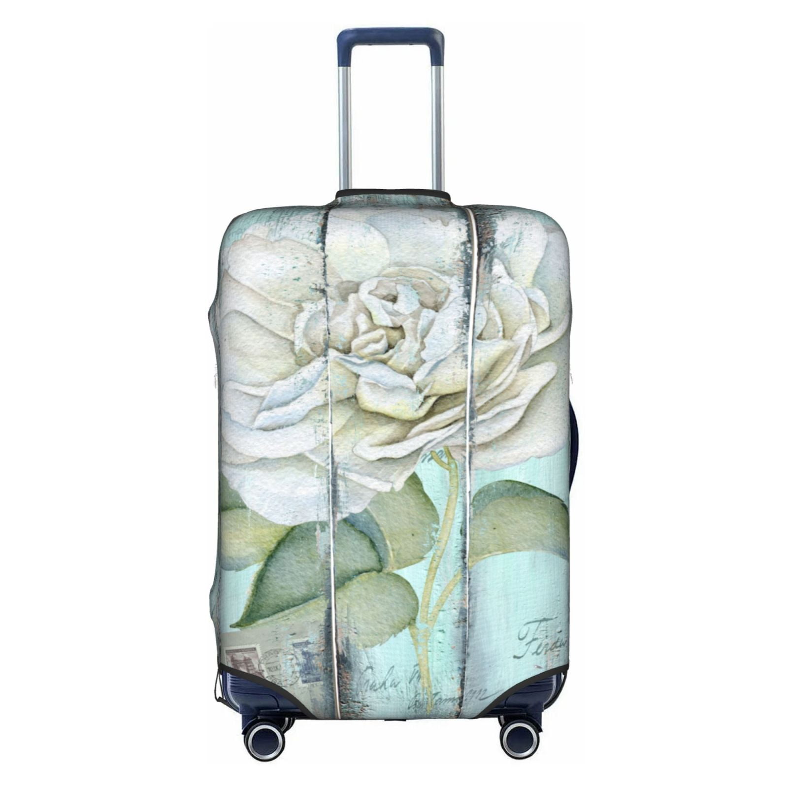Adobk Vintage Rose1 Luggage Protector Suitcase Cover, Stretch Suitcase ...