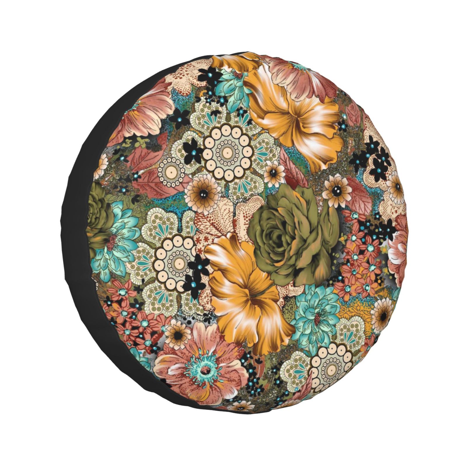 Adobk Watercolor Flower Spare Tire Wheel Cover For Car Truck Suv Camper ...
