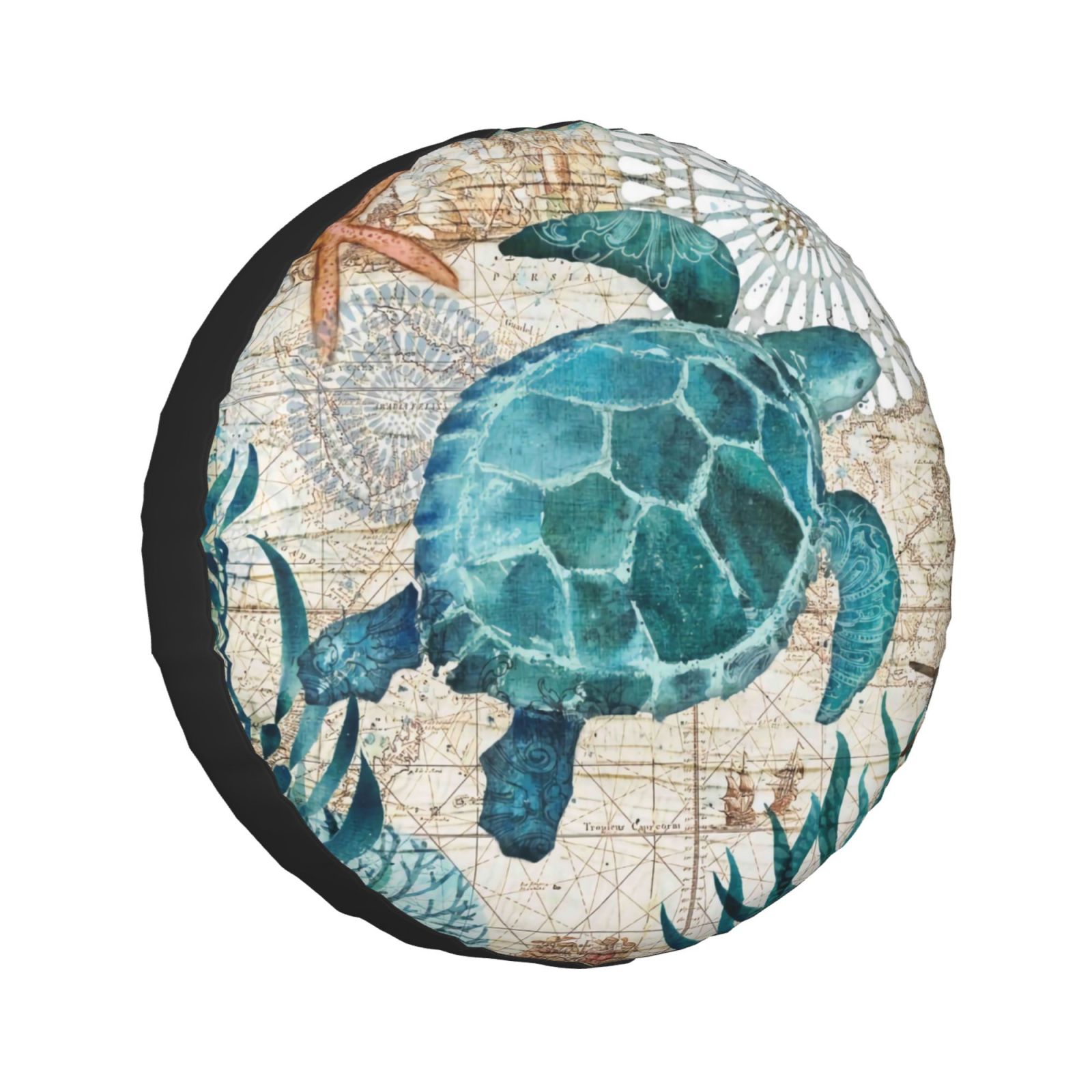 Adobk Watercolor Sea Turtle Spare Tire Wheel Cover For Car Truck Suv ...