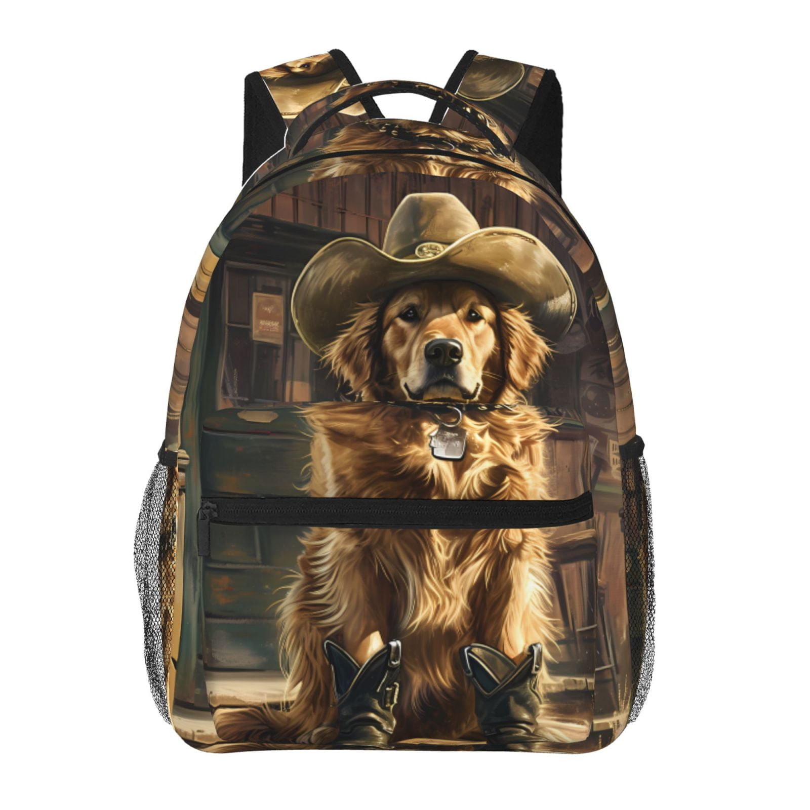 Adobk Western Cowboy Golden Retriever Print Lightweight Casual Laptop ...