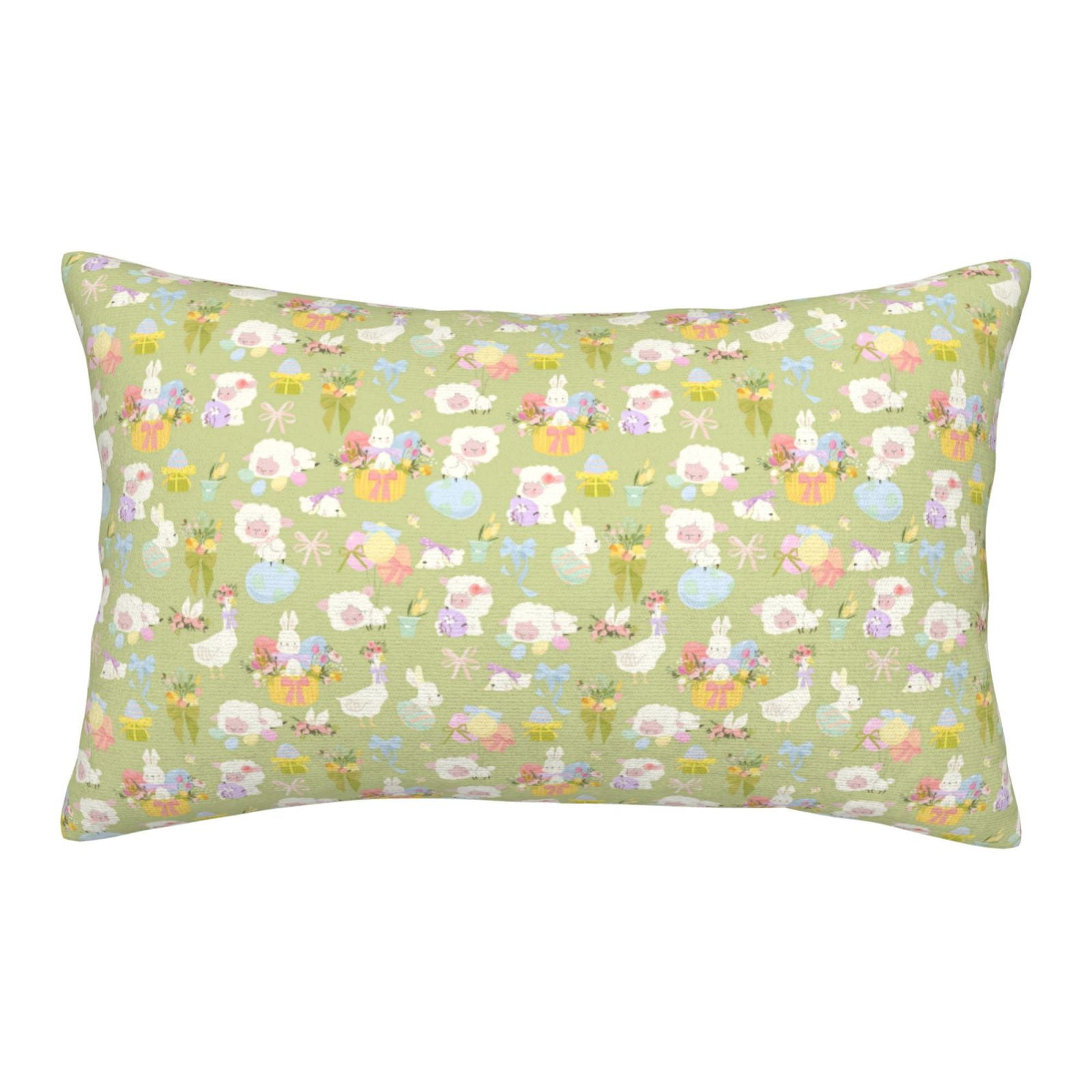 Adobk happy Easter Print Pillowcases Cotton Queen Pillow Cases ...