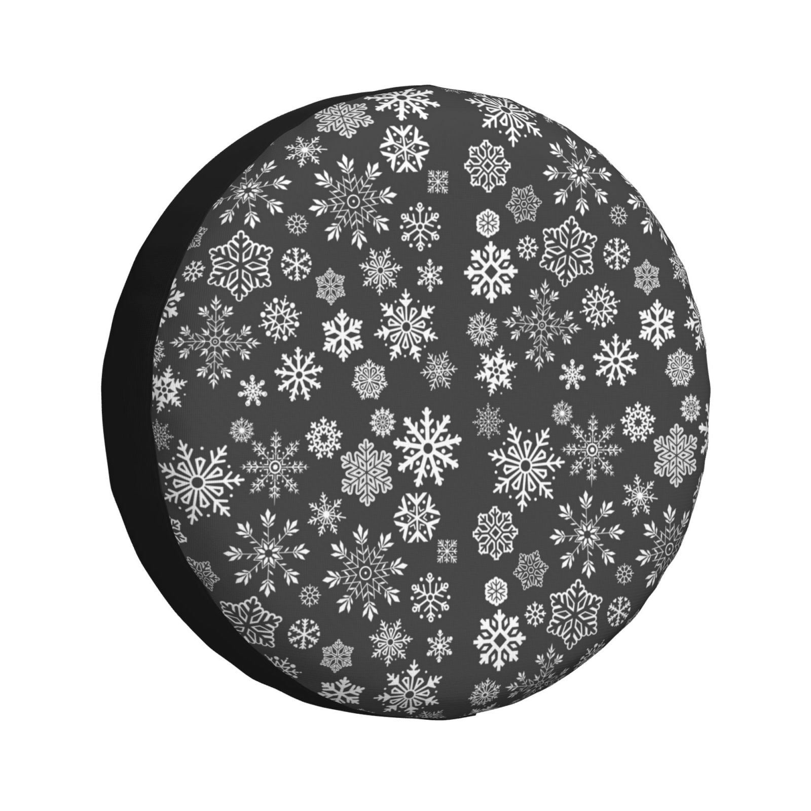 Adobk simple white Snowflake Print Tire Covers, Waterproof Anti-UV Sun ...