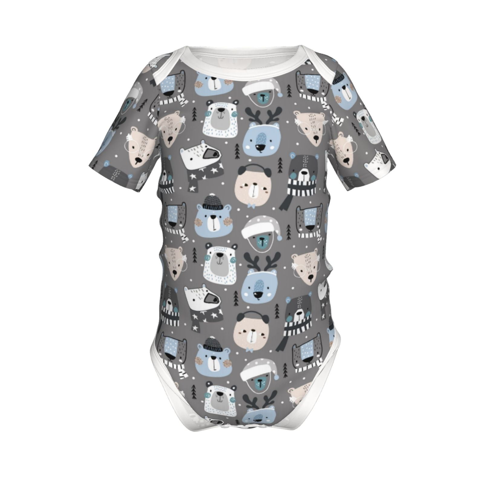 Adobk winter Scarf cute beer Print Baby Climbing Clothes,Jumpsuit ...