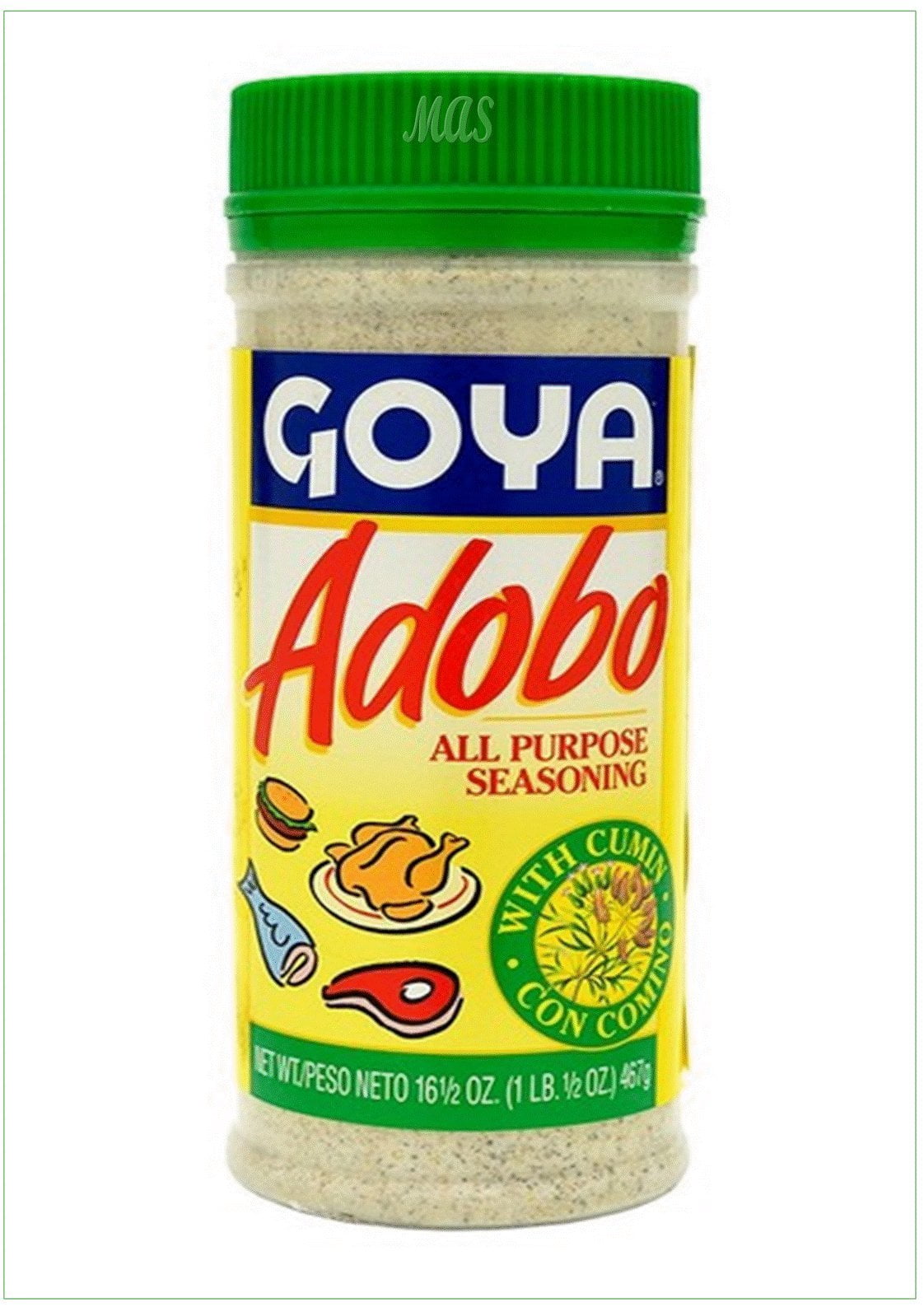Adobo All Purpose Seasoning With Cumin By Goya, Latin Spice Shaker For ...