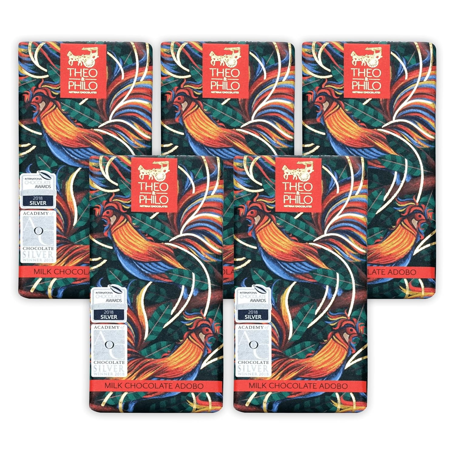 Adobo Milk Chocolate 5 Pack - Filipino Chocolate - Bean-to-Bar, Direct ...