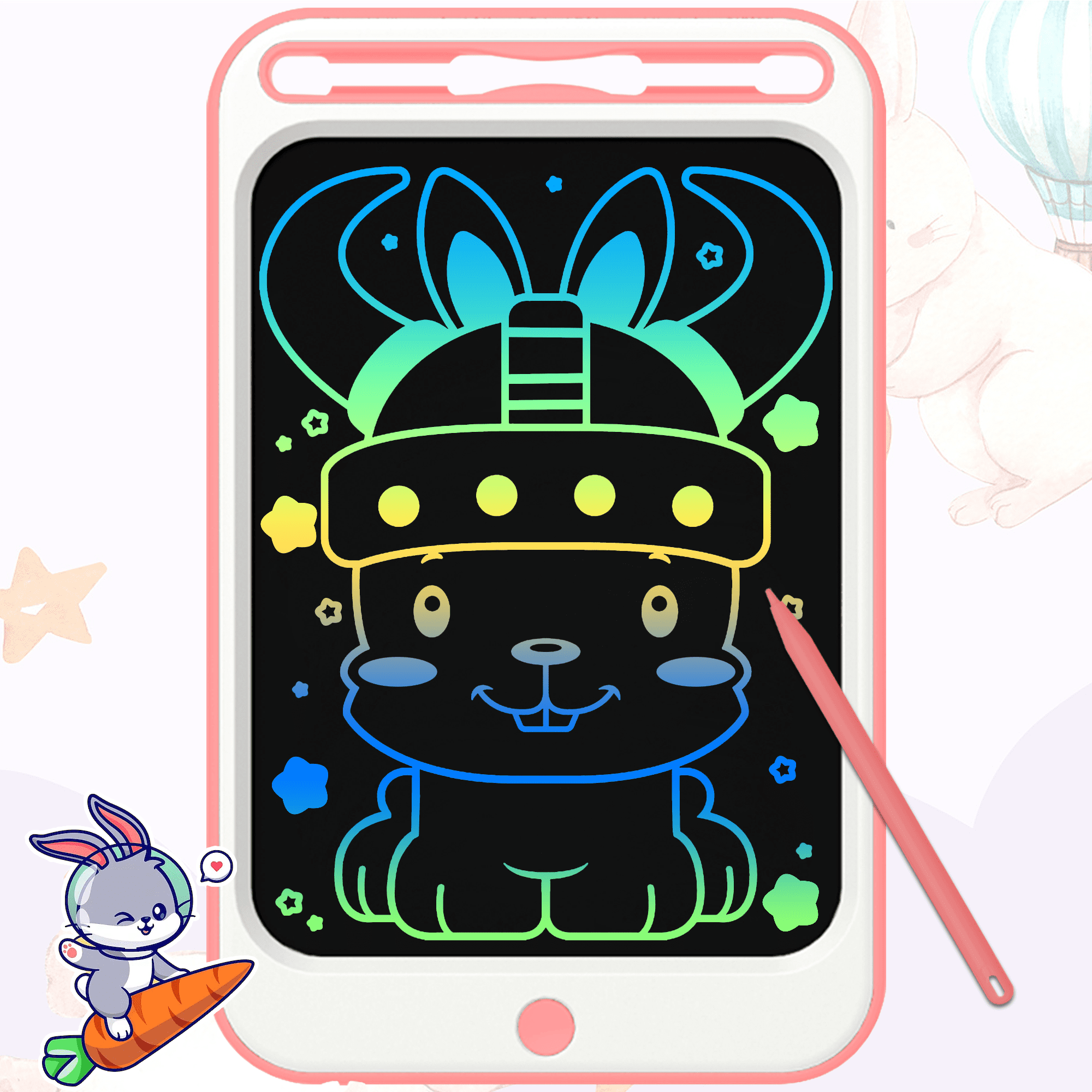 Adofi 10-inch LCD Writing Tablet, Doodle Board for 1-6 Year Olds ...