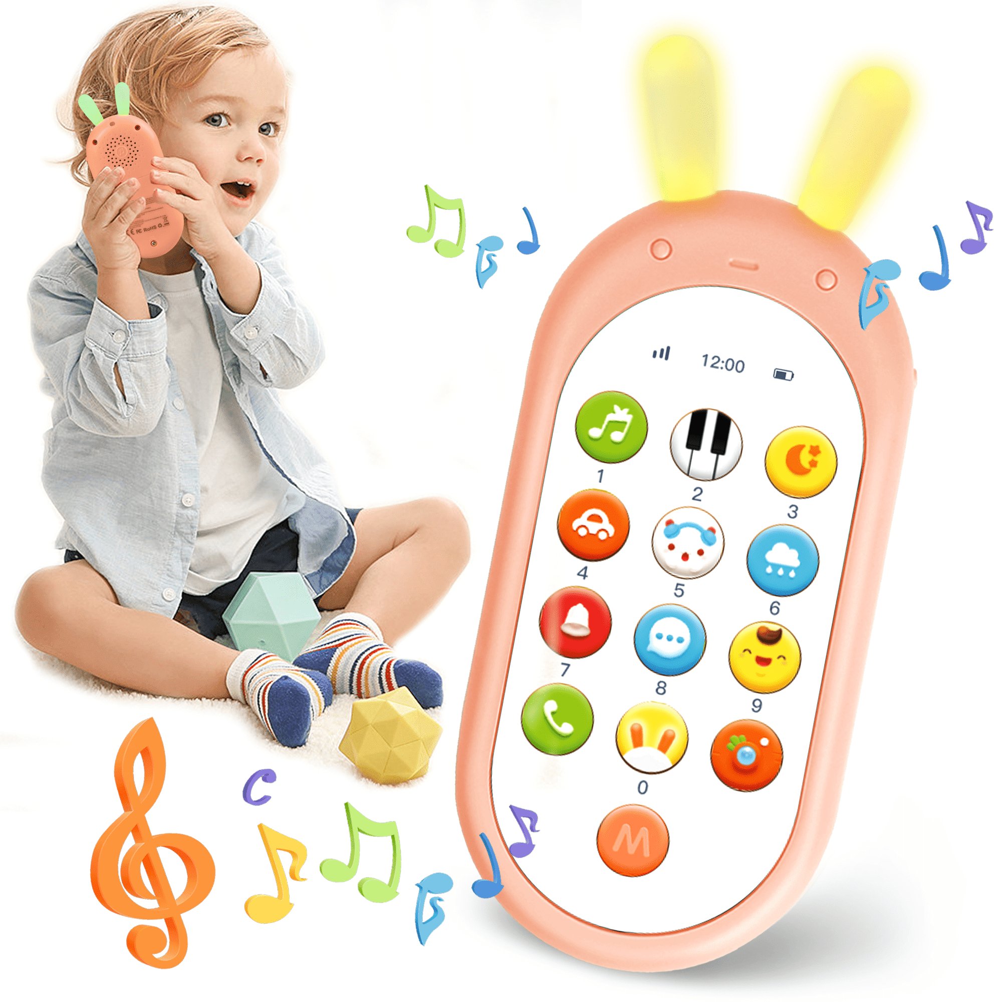 Adofi Baby Toy Cell Phone, Electronic Learning Smartphone Toy ...