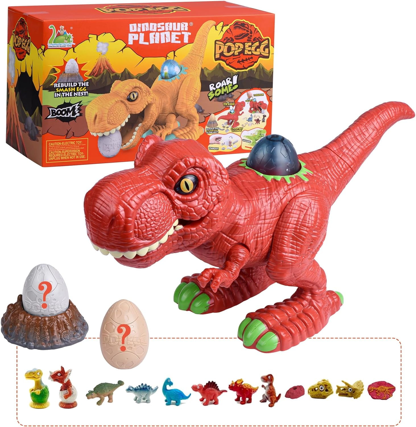 Adofi Dinosaur Toys for Kids - Walking Dinosaur Toys for Swallowing ...