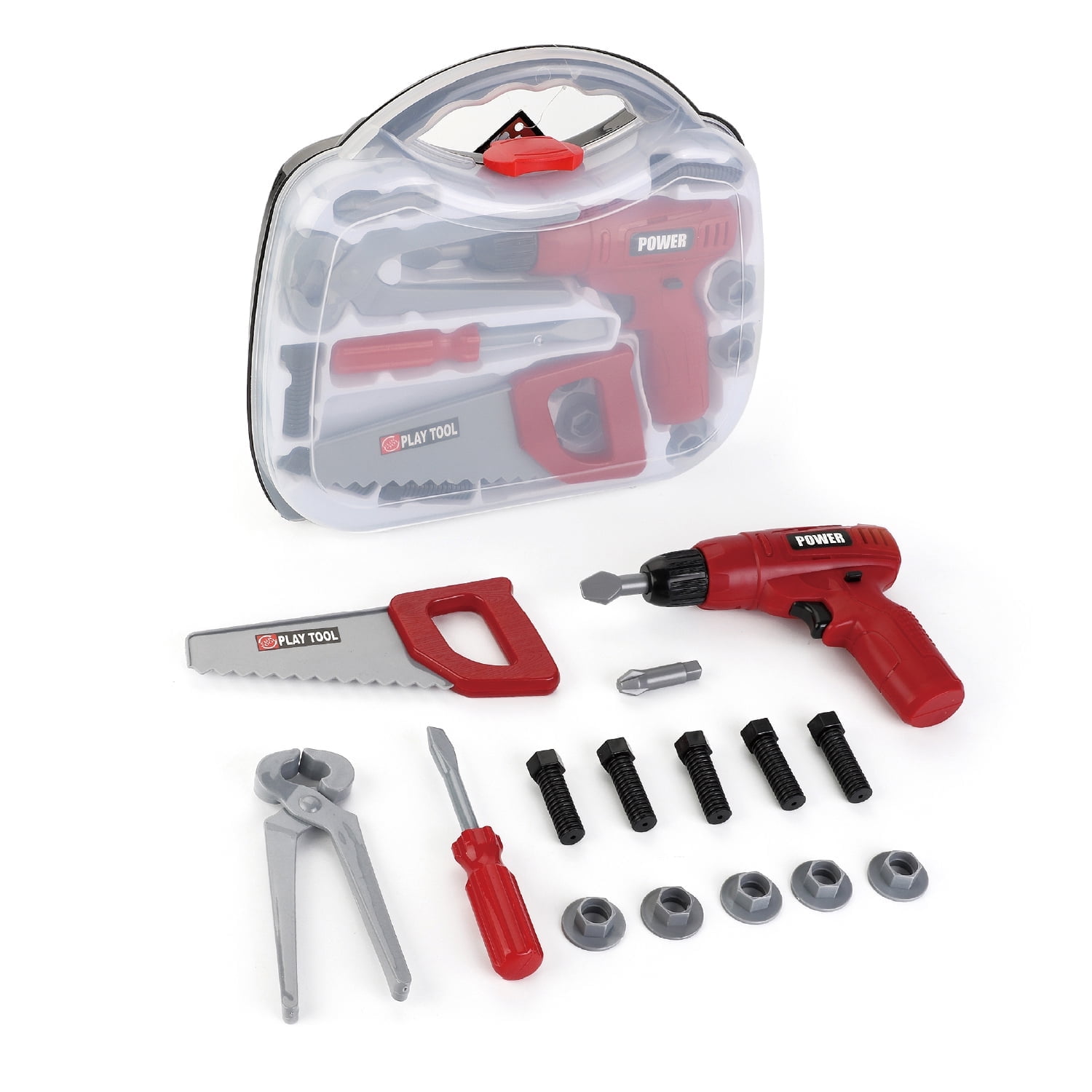 Adofi Kids Tool Box Set, 24 PCS Pretend Play Tool Toys for Toddlers ...