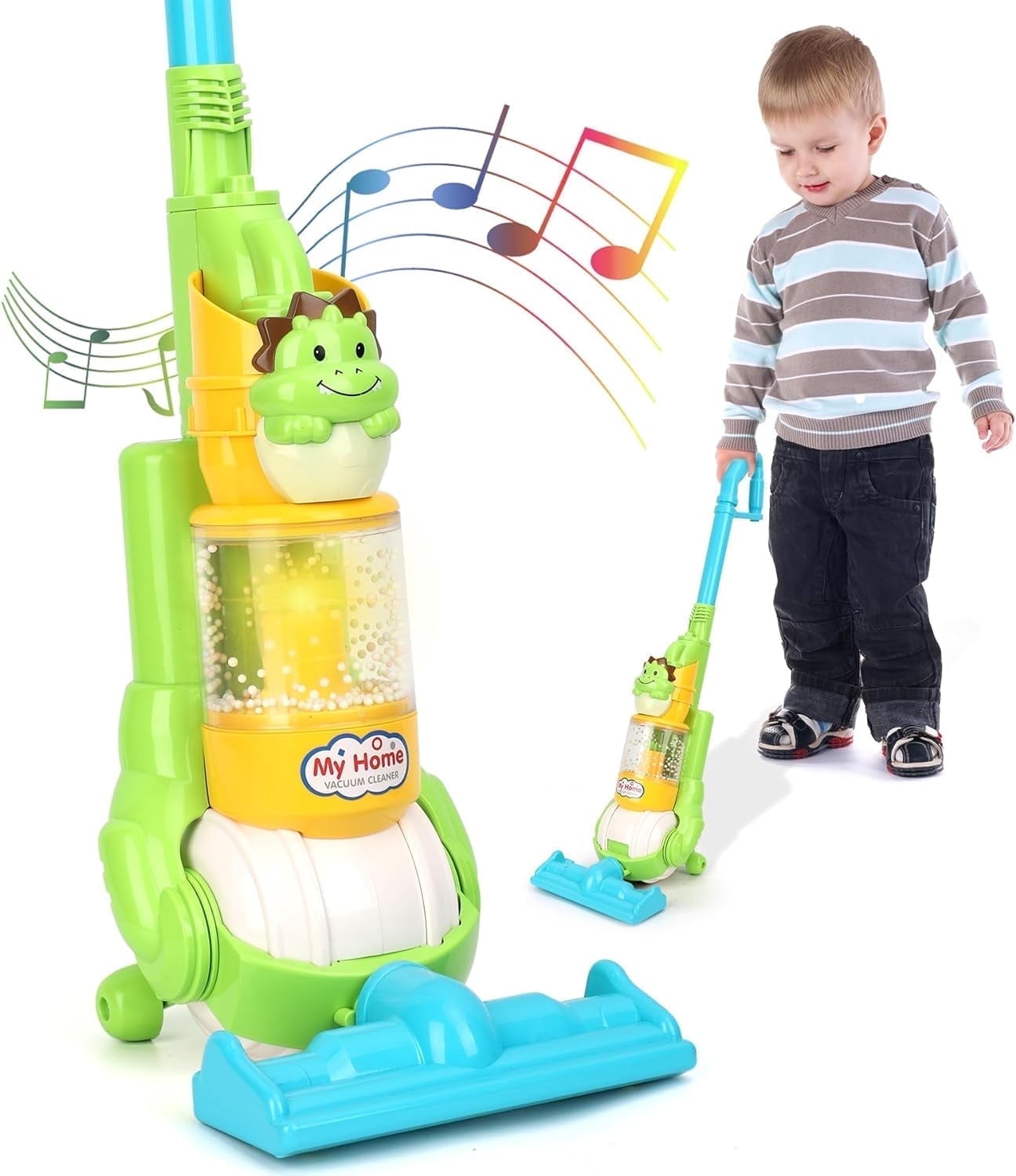Adofi Pretend Kids Vacuum Cleaner Toy for Toddler with Light ...