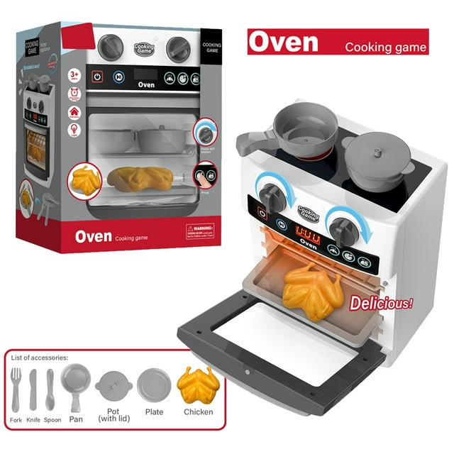 Adofi Toy Oven Play Kitchen Accessories - Realistic Pretend Play ...