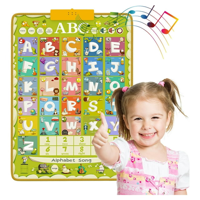 Adofi Interactive Educational Alphabet Wall Chart, ABC learning for ...