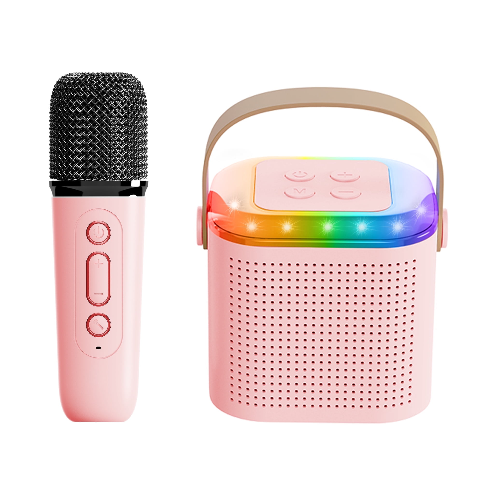 Adofi Kids Karaoke Machine, Bluetooth Speaker with Wireless Mic ...