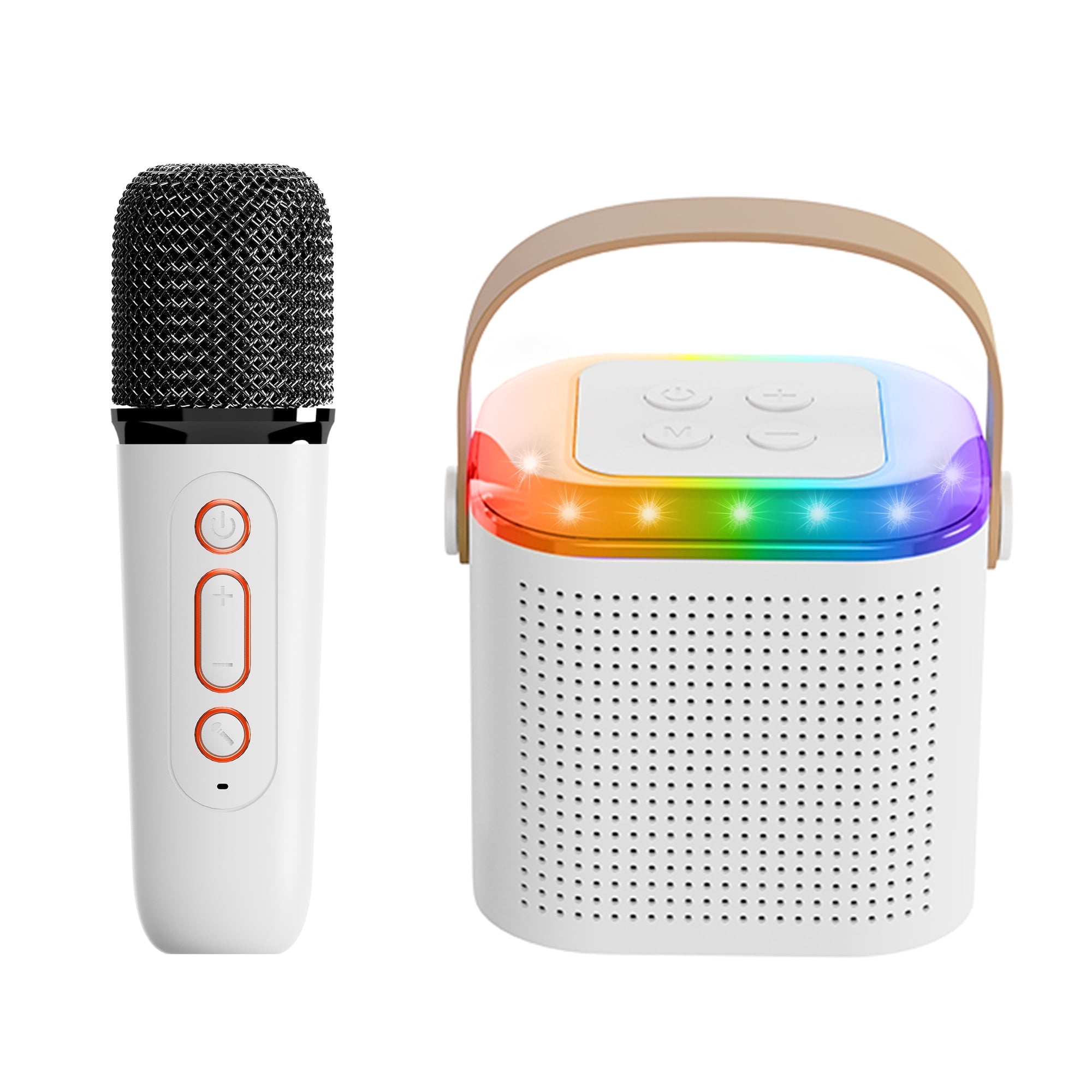 Adofi Kids Karaoke Machine, Portable Bluetooth Speaker with Wireless Mic, Birthday Gifts ...