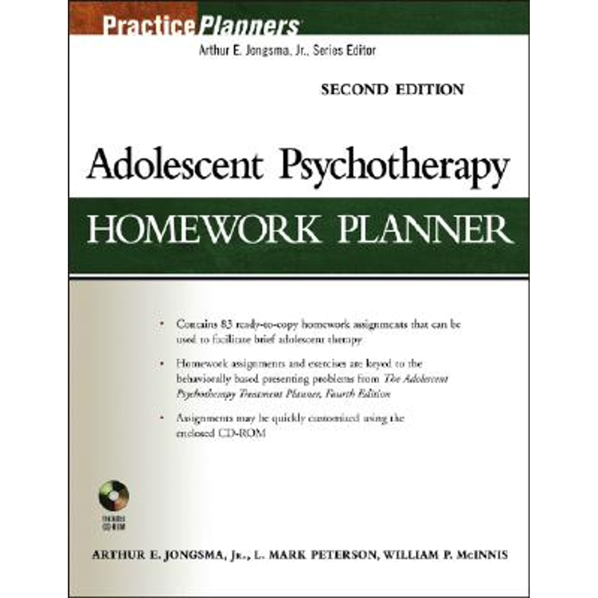 Pre-Owned Adolescent Psychotherapy Homework Planner (PracticePlanners ...