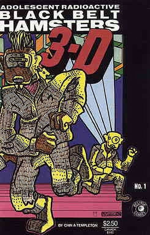 Adolescent Radioactive Black Belt Hamsters in 3-D #1 VF ; Eclipse Comic ...