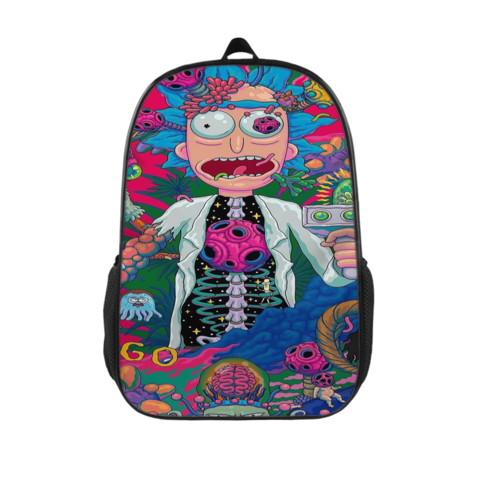 Adolescent cartoon Rick and Morty Backpack - Durable Backpack Container ...