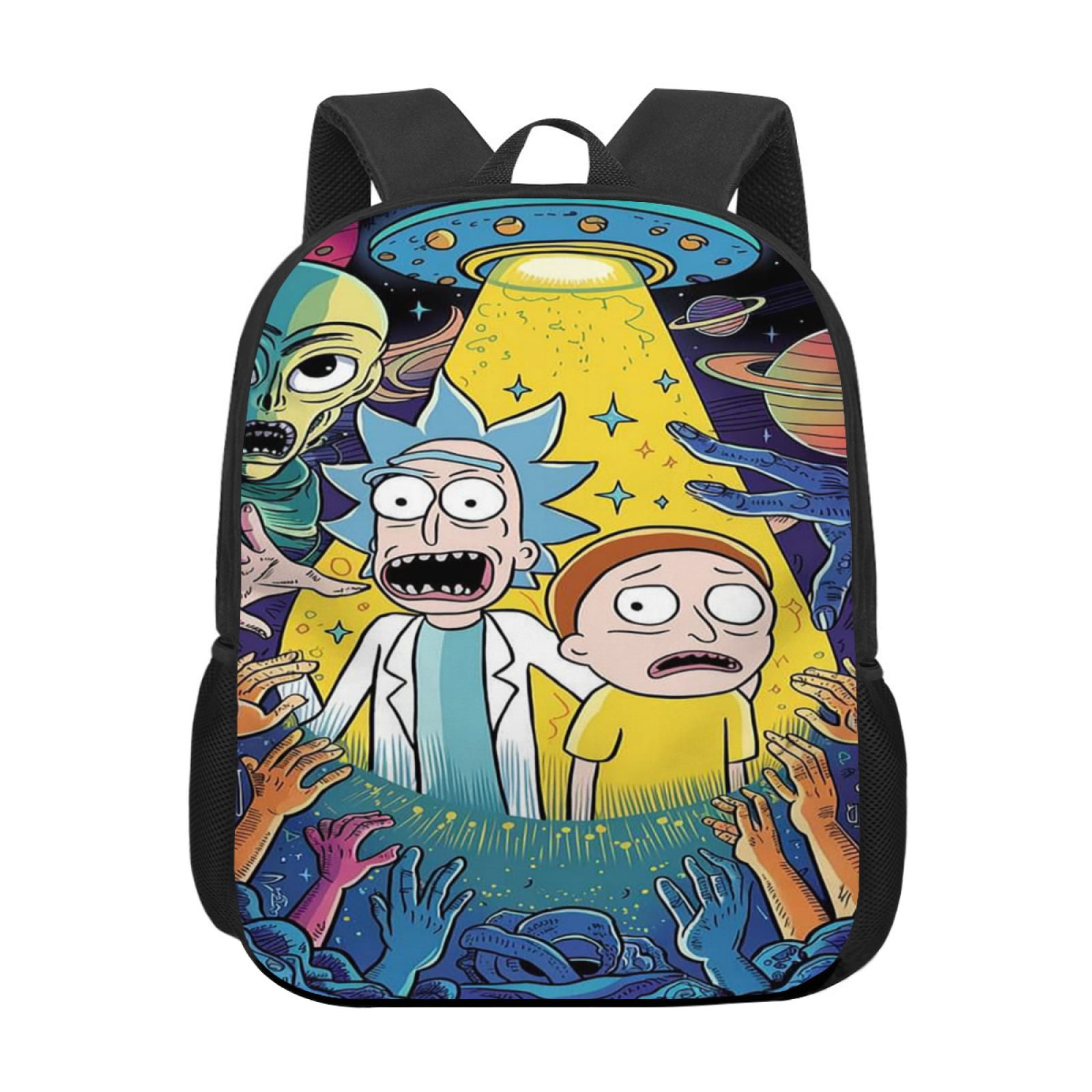 Adolescent cartoon Rick and Morty Backpack - Durable Backpack Container ...