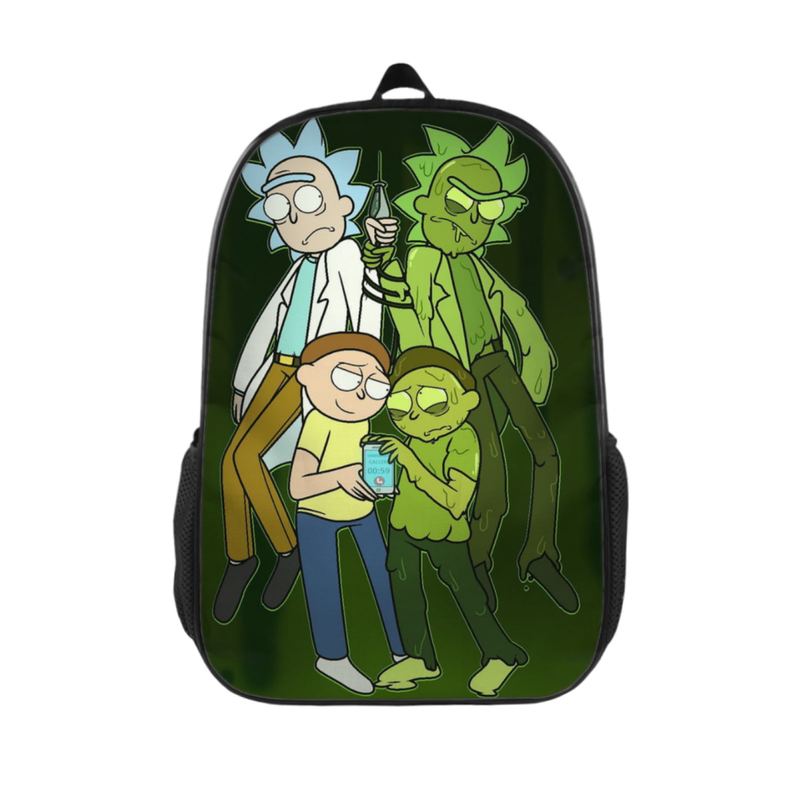Adolescent cartoon Rick and Morty Backpack - Durable Backpack Container ...