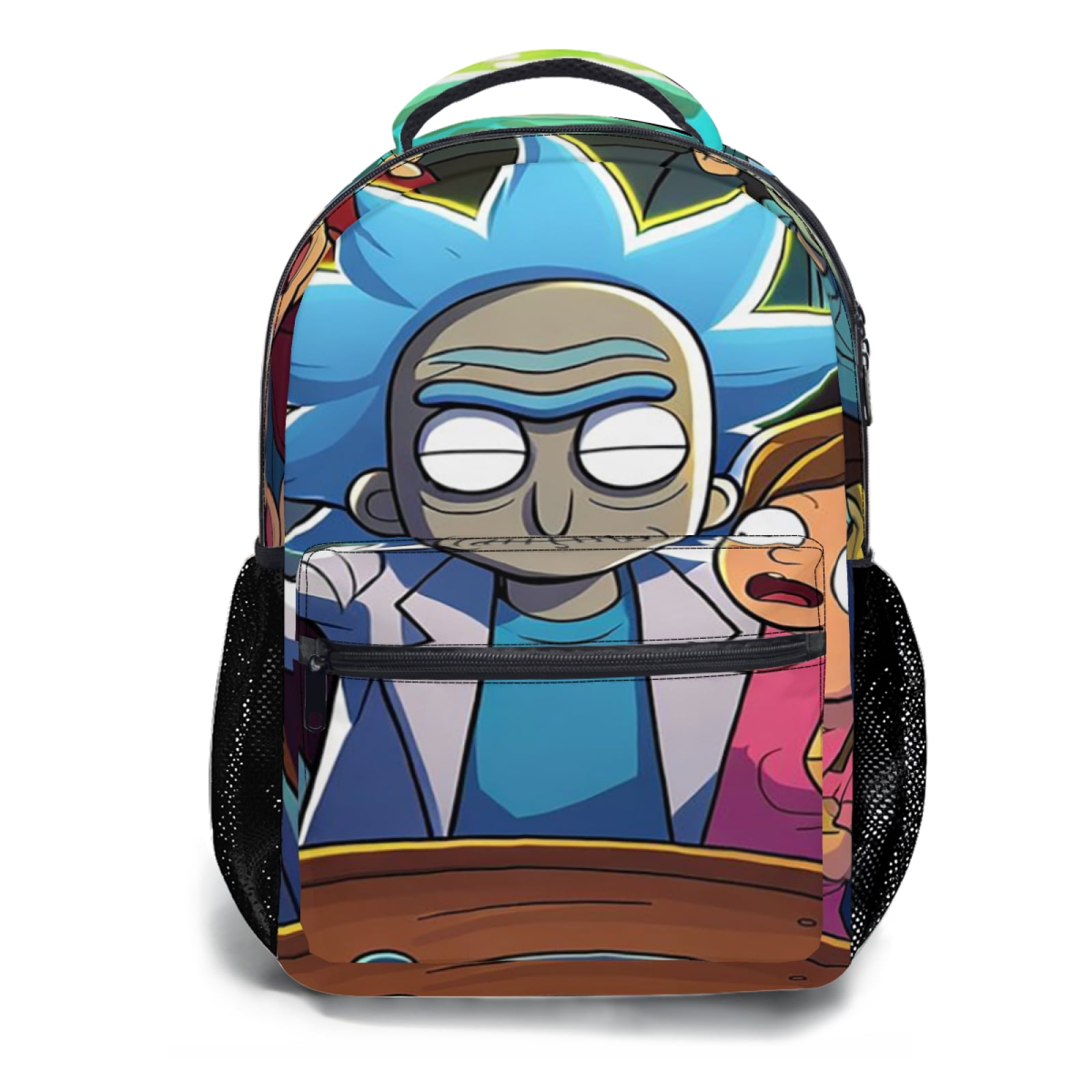 Adolescent cartoon Rick and Morty Backpack - Durable Backpack Container ...