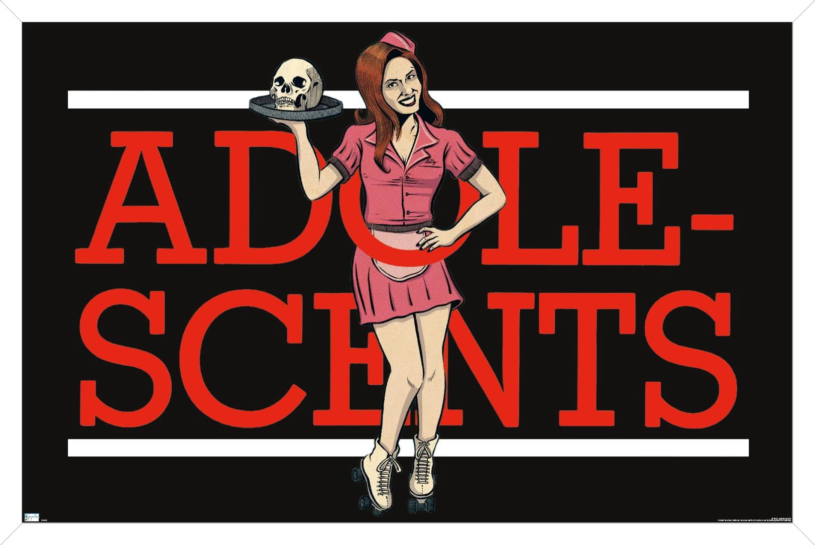 Adolescents - Logo Wall Poster, 22.375" x 34", Framed - Walmart.com