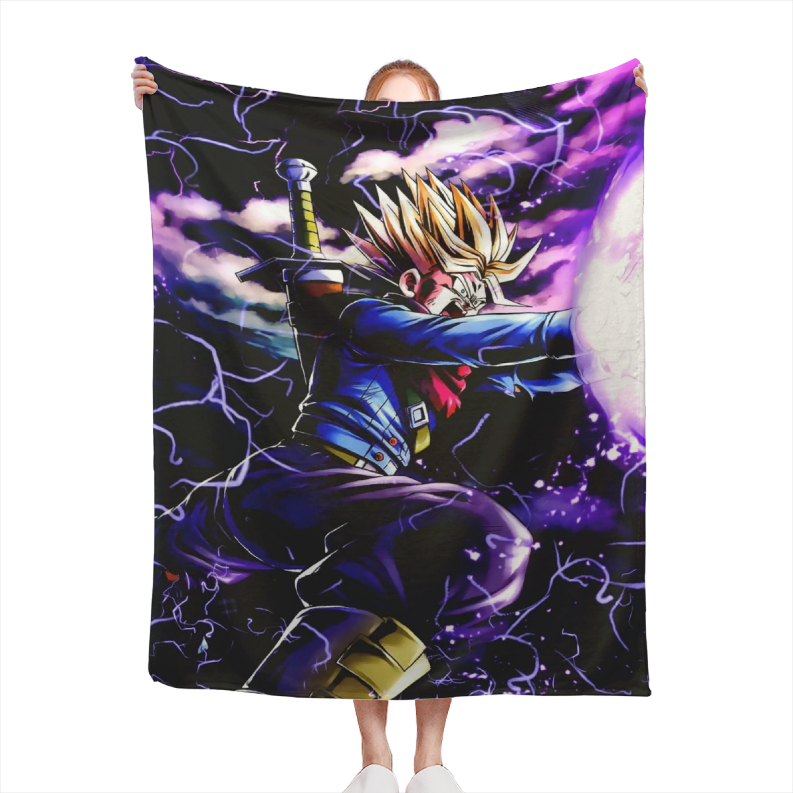 Adolescents Plush Throw Dragon Ball Blanket – Soft & Comfy Throw for ...