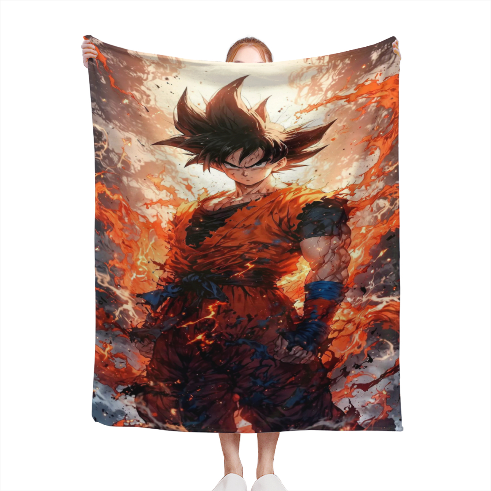 Adolescents Plush Throw Dragon Ball Blanket – Soft & Comfy Throw for ...