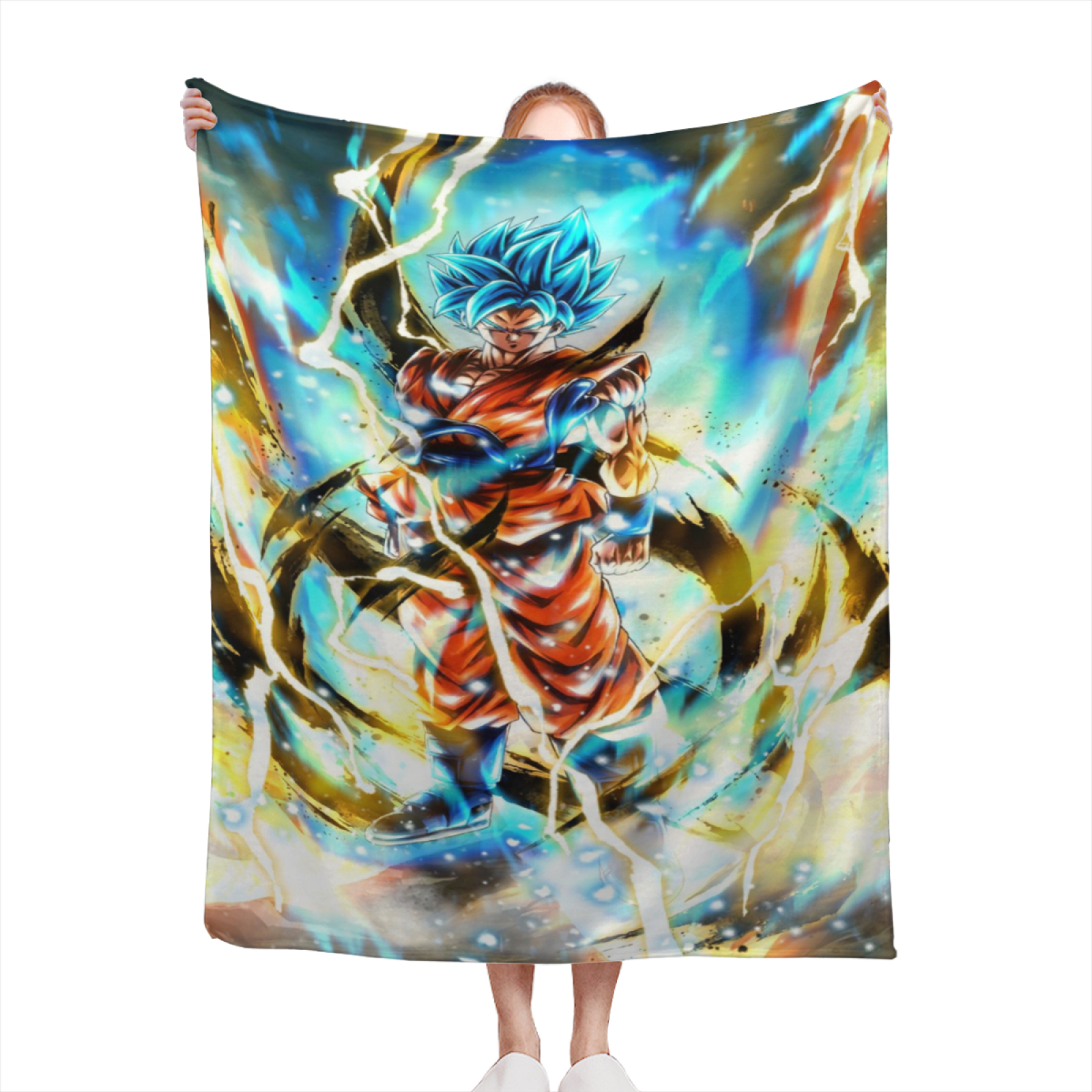 Adolescents Plush Throw Dragon Ball Blanket – Soft & Comfy Throw for ...