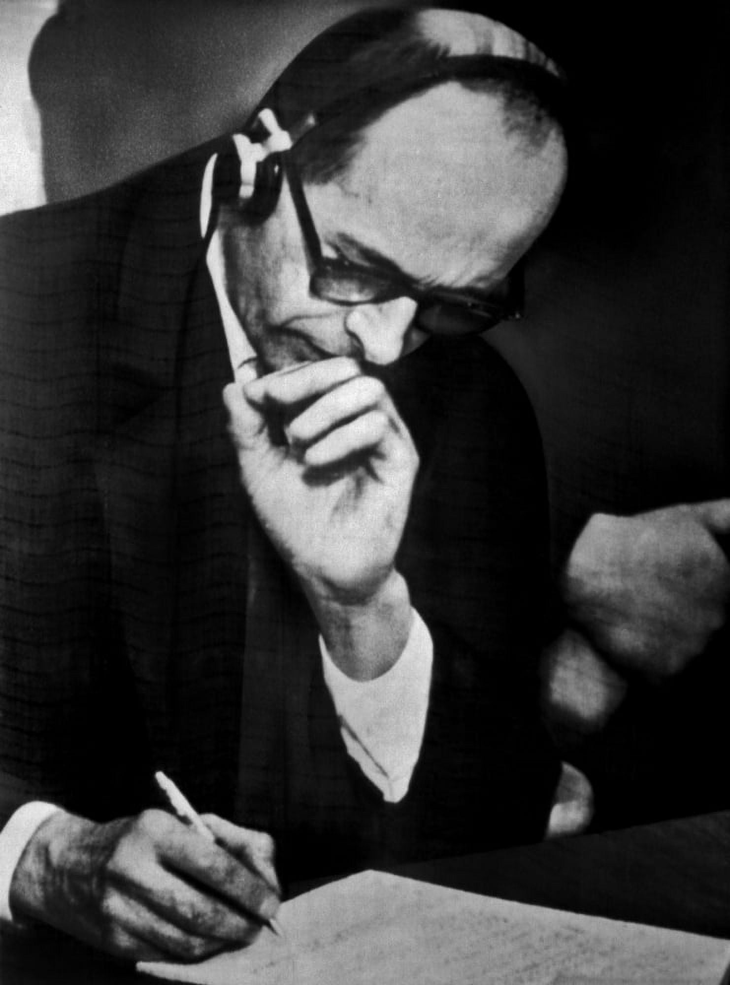 Adolf Eichmann Taking Notes During A Speech By Israeli Attorney General ...