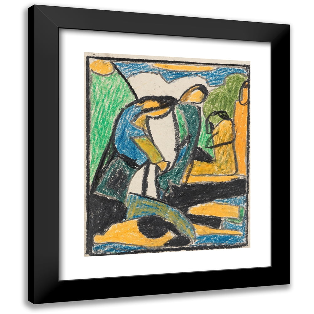 Adolf Hölzel 12x14 Black Modern Framed Museum Art Print Titled ...