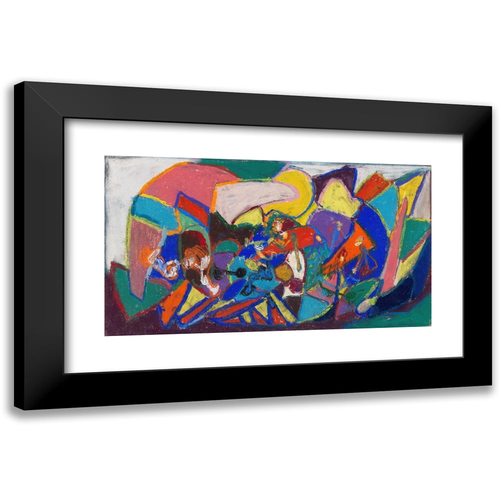 Adolf Hölzel 14x10 Black Modern Framed Museum Art Print Titled - Figure ...