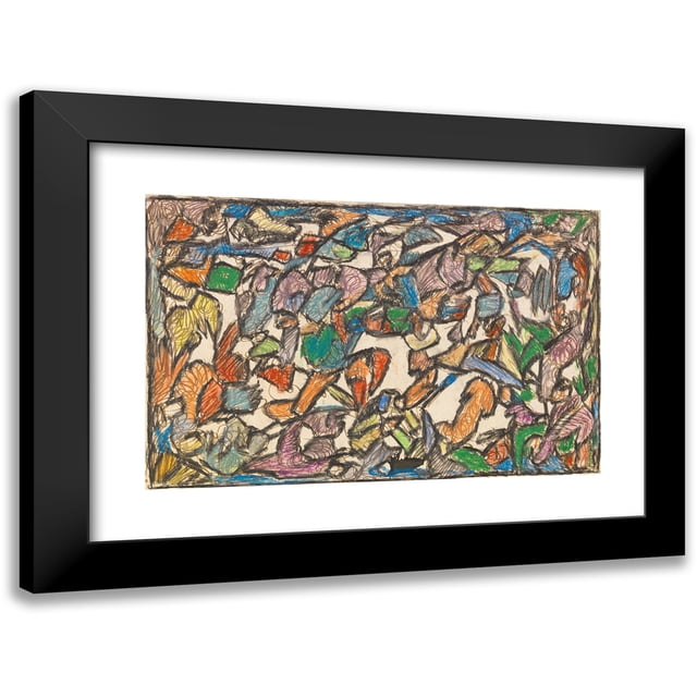 Adolf Hölzel 18x13 Black Modern Framed Museum Art Print Titled - Lights ...