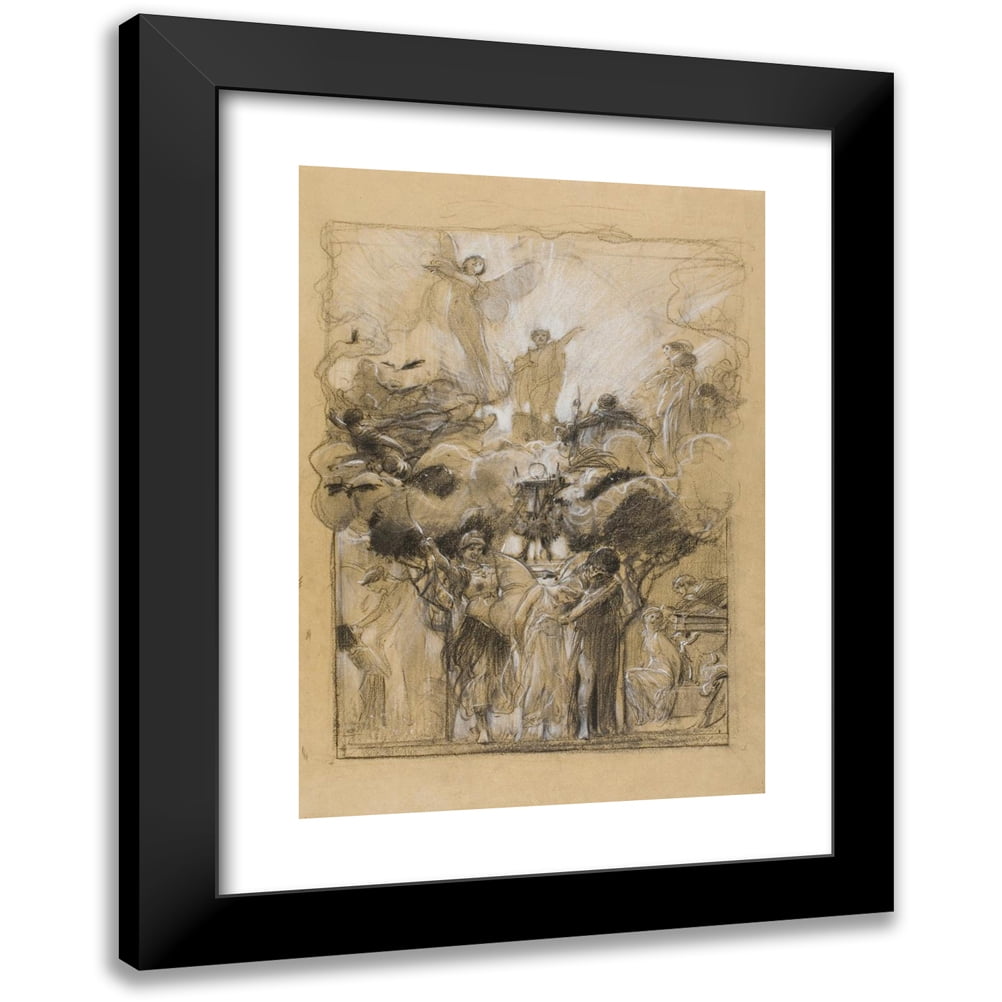 Adolf Hirémy-Hirschl 14x18 Black Modern Framed Museum Art Print Titled ...