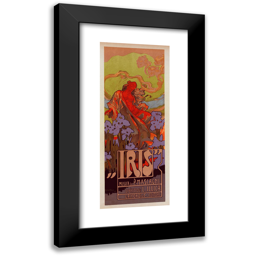 Adolf Hohenstein 9x18 Black Modern Framed Museum Art Print Titled ...